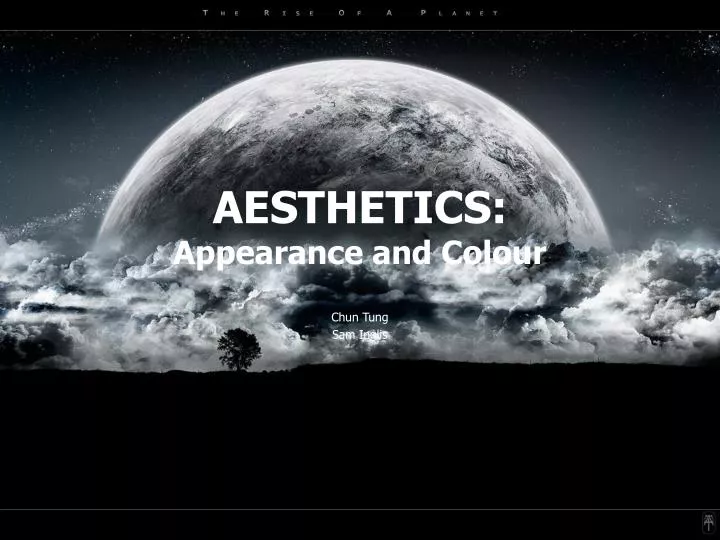 PPT - AESTHETICS: Appearance and Colour PowerPoint Presentation, free ...