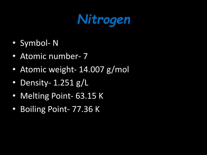 PPT - The Nitrogen and Oxygen Family PowerPoint Presentation - ID:1109841