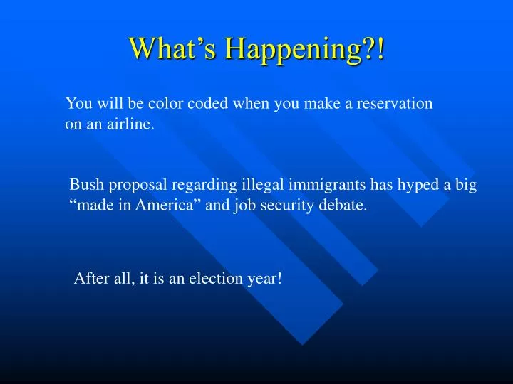 PPT - What’s Happening?! PowerPoint Presentation, free download - ID ...