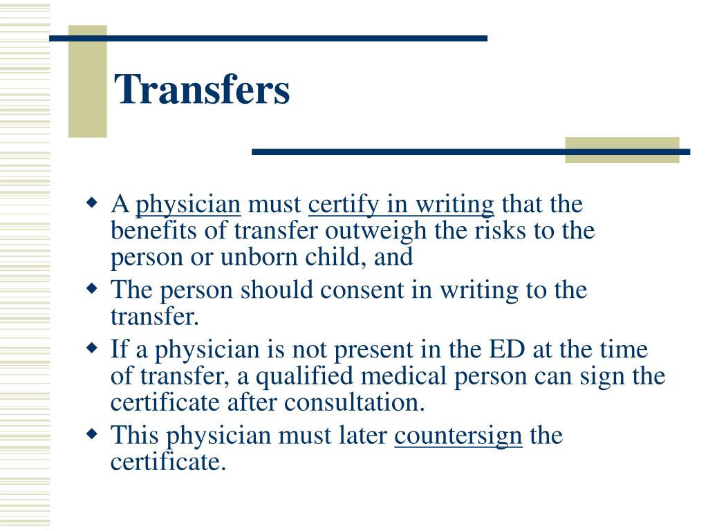 PPT - Emergency Medical Treatment and Active Labor Act PowerPoint ...