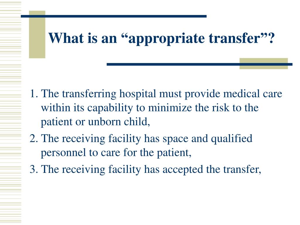 PPT - Emergency Medical Treatment and Active Labor Act PowerPoint ...