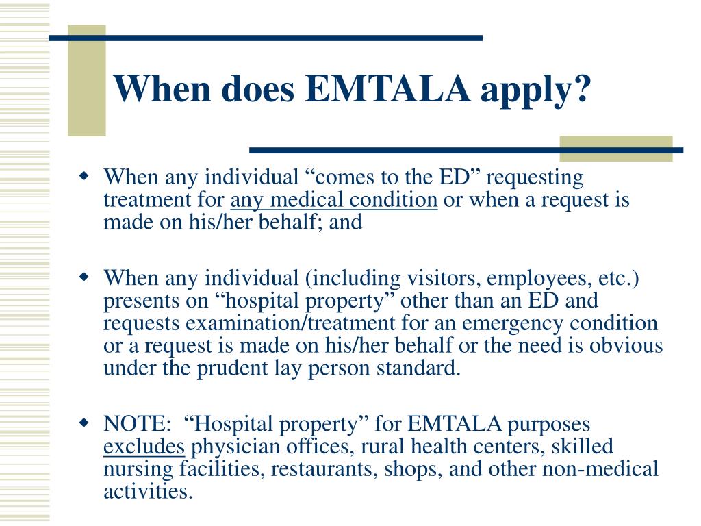 PPT - Emergency Medical Treatment and Active Labor Act PowerPoint ...