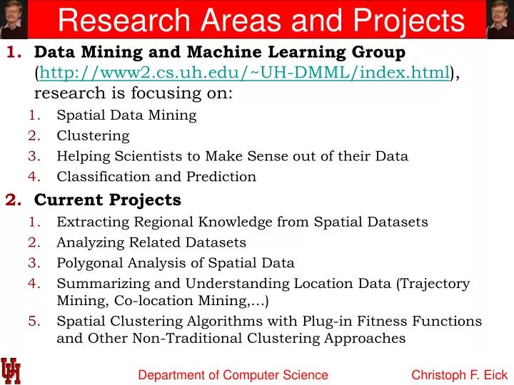 PPT - Research Areas and Projects PowerPoint Presentation, free ...