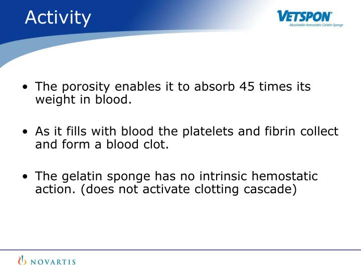 PPT - VETSPON ® Absorbable Hemostatic Gelatin Sponge PowerPoint ...
