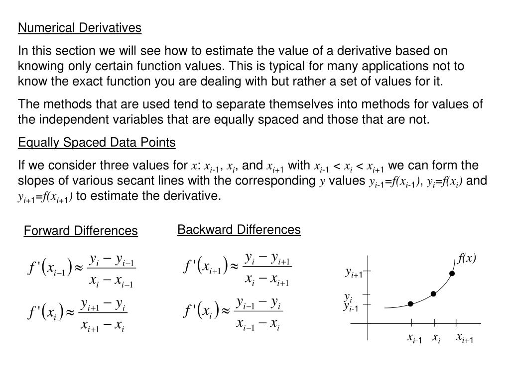 PPT - Numerical Differentiation PowerPoint Presentation, free download ... PPT - Numerical Differentiation PowerPoint Presentation, free download ...