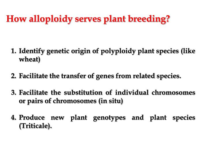 PPT - Genetics & Plant Breeding PowerPoint Presentation - ID:1113995