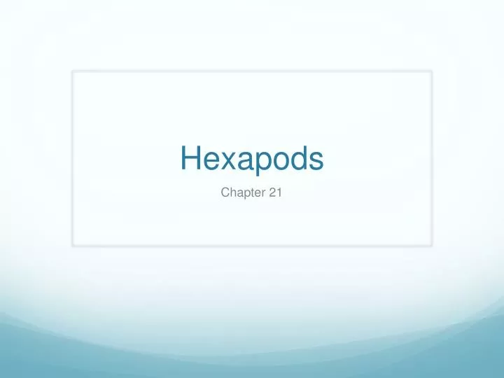 PPT - Hexapods PowerPoint Presentation, free download - ID:1114343