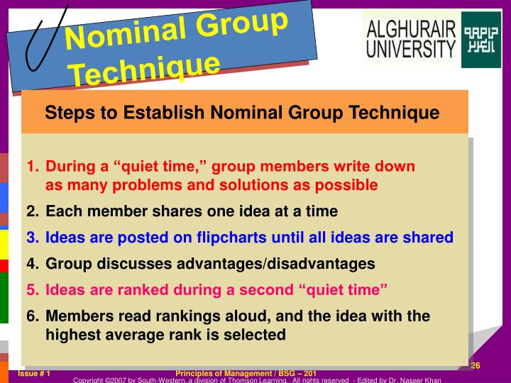 PPT - Planning and Decision Making Process (Text Book Chapters – 7 & 8 ...