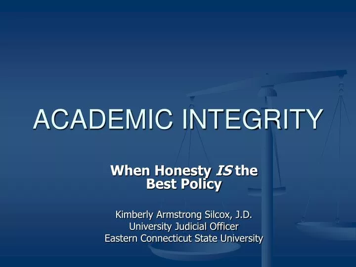 PPT - ACADEMIC INTEGRITY PowerPoint Presentation, free download - ID ...