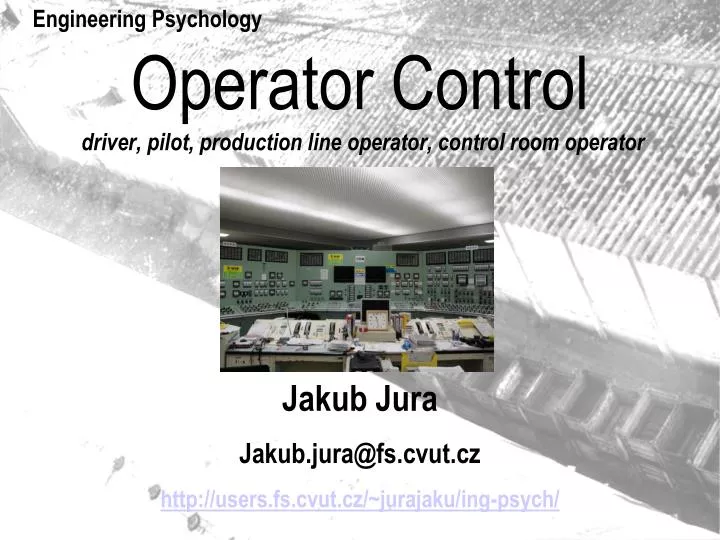 PPT - Operator Control PowerPoint Presentation, free download - ID:1115378