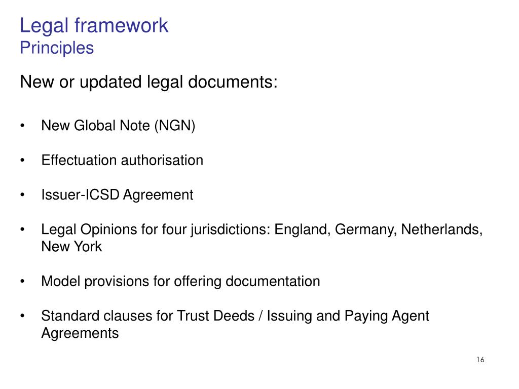 PPT - New Global Note structure for international bearer debt ...