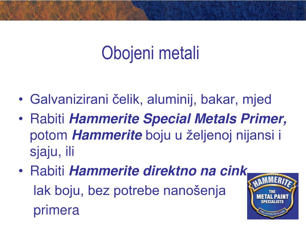 PPT - HAMMERITE Boja za metal PowerPoint Presentation, free download ... PPT - HAMMERITE Boja za metal PowerPoint Presentation, free download ...