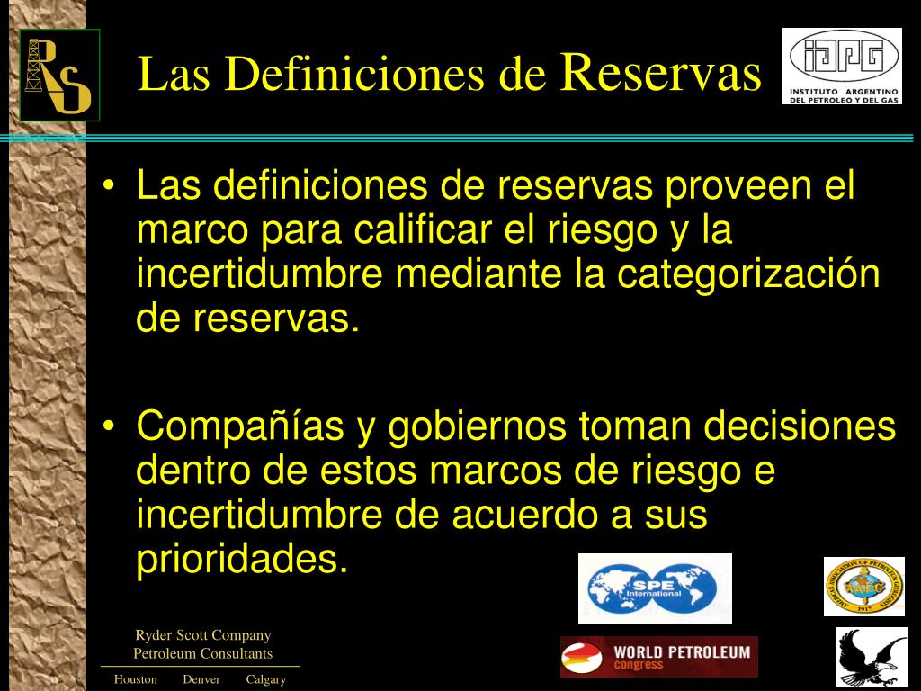 PPT - Clasificación De Reservas y Recursos Como Avenida Para Facilitar ...