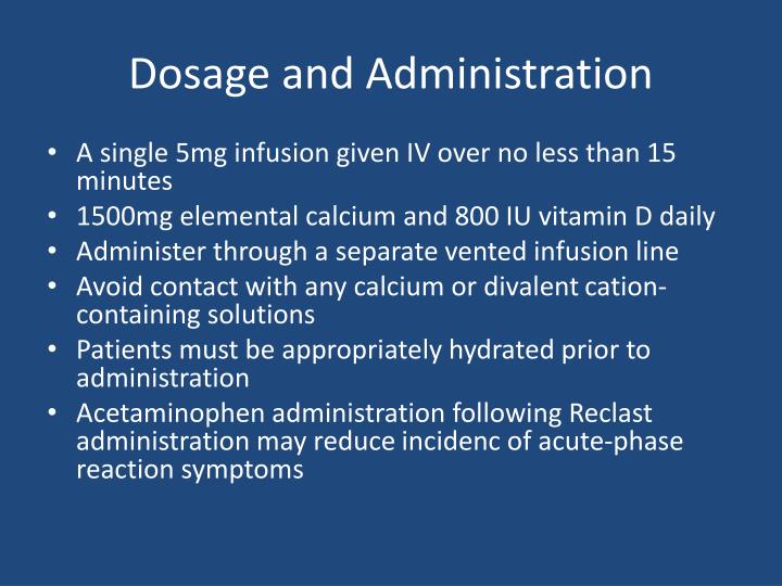 PPT - The Therapeutic Use of Reclast® (zoledronic acid) in Paget’s ...
