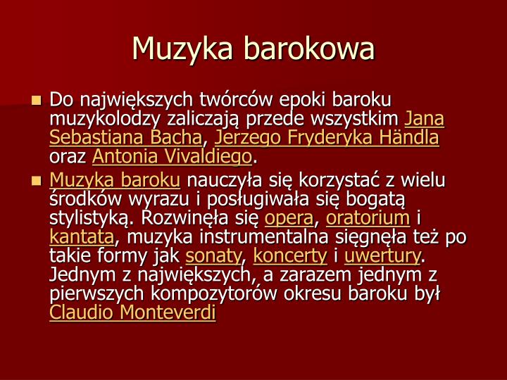 PPT - BAROK – STYL I EPOKA PowerPoint Presentation - ID:1123091