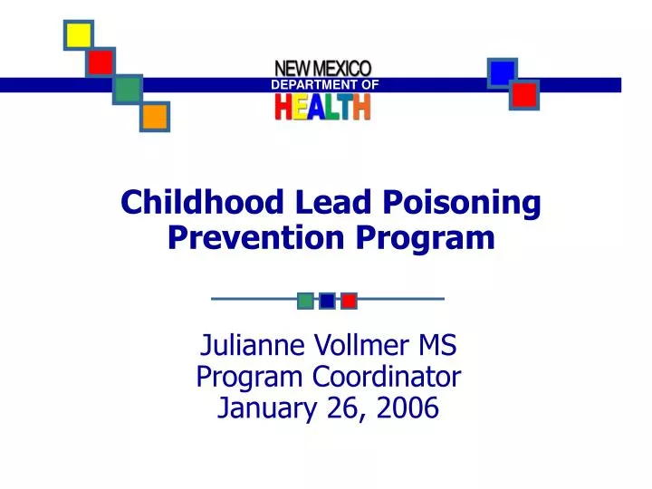 PPT - Childhood Lead Poisoning Prevention Program PowerPoint ...
