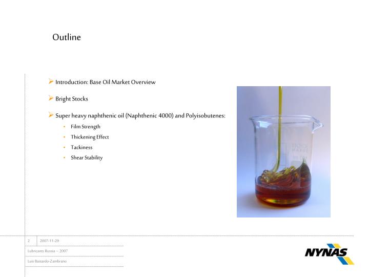 PPT - Use of Super Heavy Naphthenics in Lubricant Formulations ...
