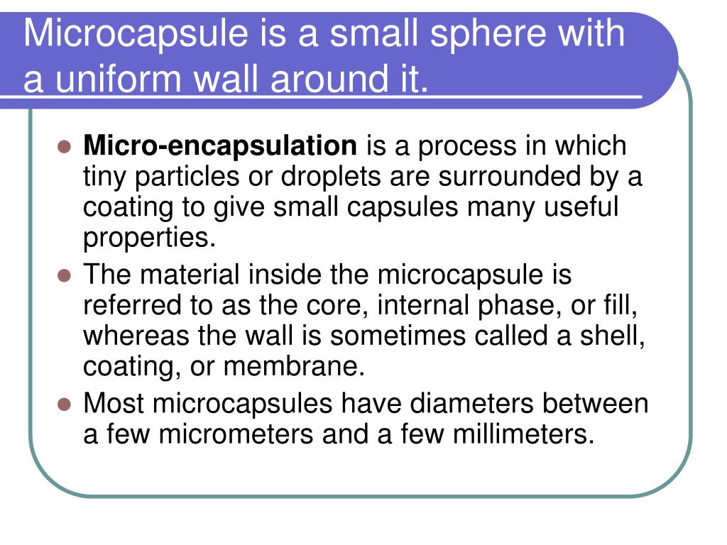 PPT - Manufacturing of medical capsules and microcapsules PowerPoint ...