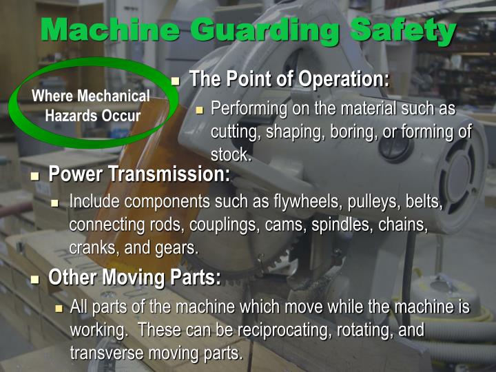 PPT - Machine Guarding Safety CFR 1910.211 PowerPoint Presentation - ID ...