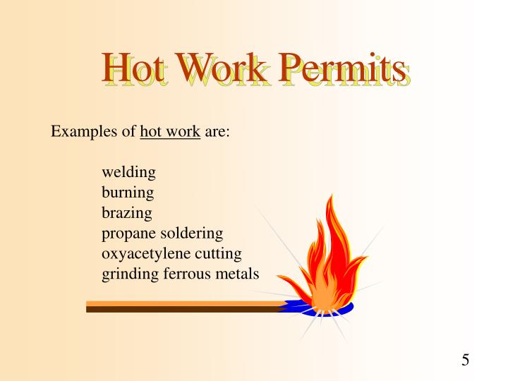 PPT - Hot Work Permits PowerPoint Presentation - ID:1126865