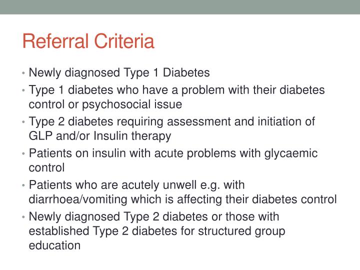 PPT - DEVELOPMENTS IN THE DIABETES SPECIALIST NURSING SERVICE ...