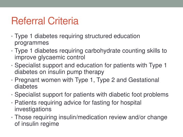 PPT - DEVELOPMENTS IN THE DIABETES SPECIALIST NURSING SERVICE ...