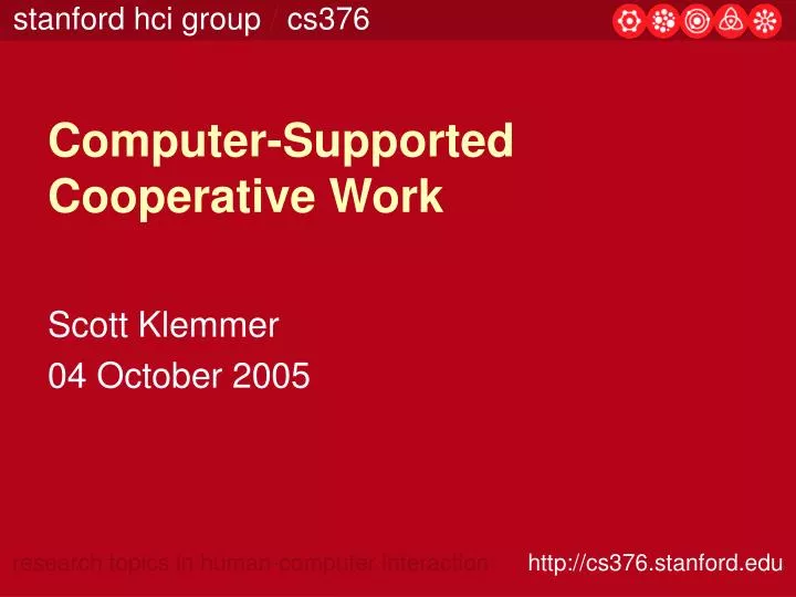 PPT - Computer-Supported Cooperative Work PowerPoint Presentation, free ...