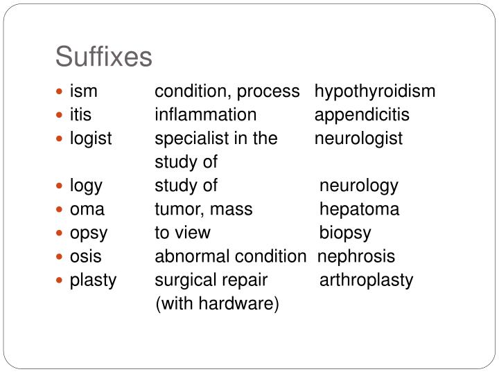 PPT - Medical Terminology PowerPoint Presentation - ID:1128248
