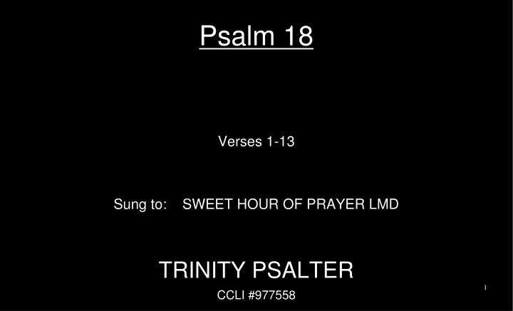 PPT - Psalm 18 PowerPoint Presentation, free download - ID:1129296