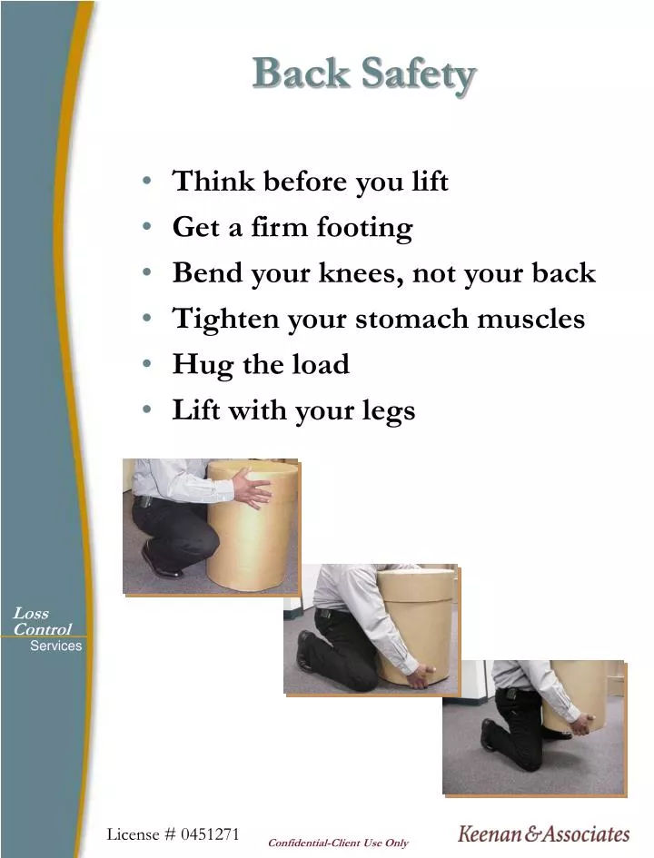 PPT - Back Safety PowerPoint Presentation, free download - ID:1129413