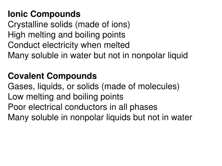 PPT - Properties of ionic compounds PowerPoint Presentation - ID:1130121