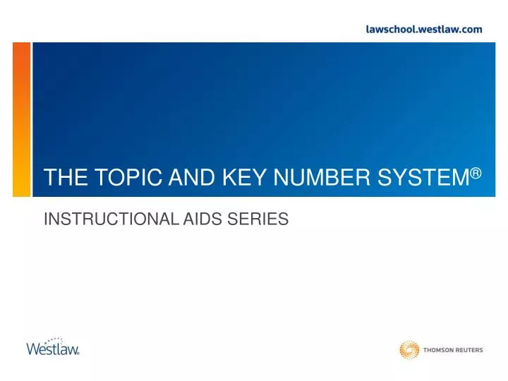 PPT - THE TOPIC AND KEY NUMBER SYSTEM ® PowerPoint Presentation, free ...