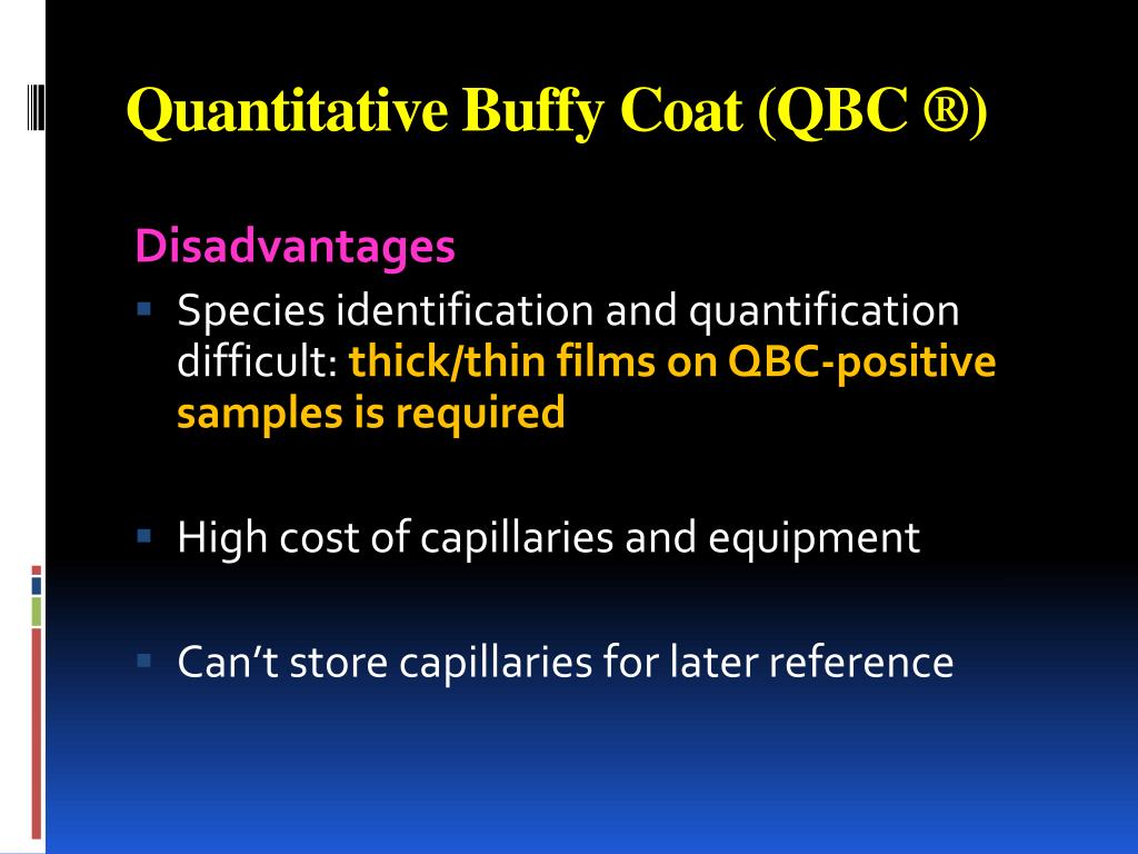 Quantitative Buffy Coat Qbc Test Principle Method And
