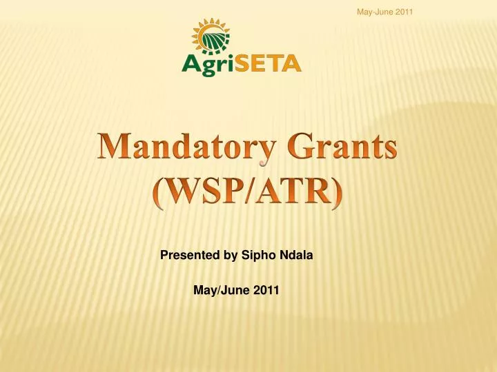 PPT - Mandatory Grants (WSP/ATR) PowerPoint Presentation, free download ...