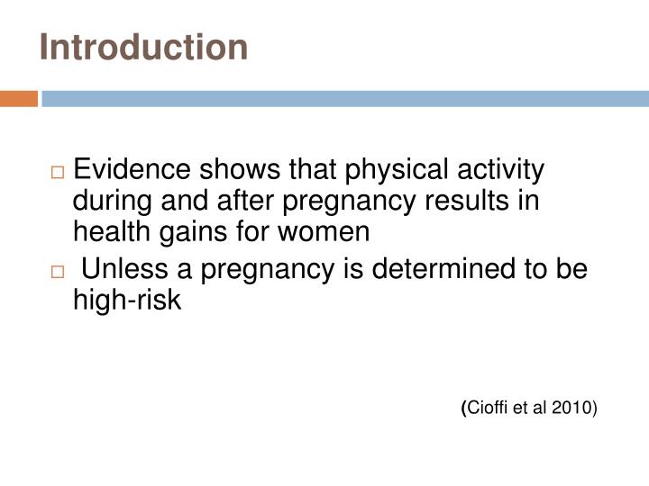 PPT - Exercise and physical activity during pregnancy and health ...