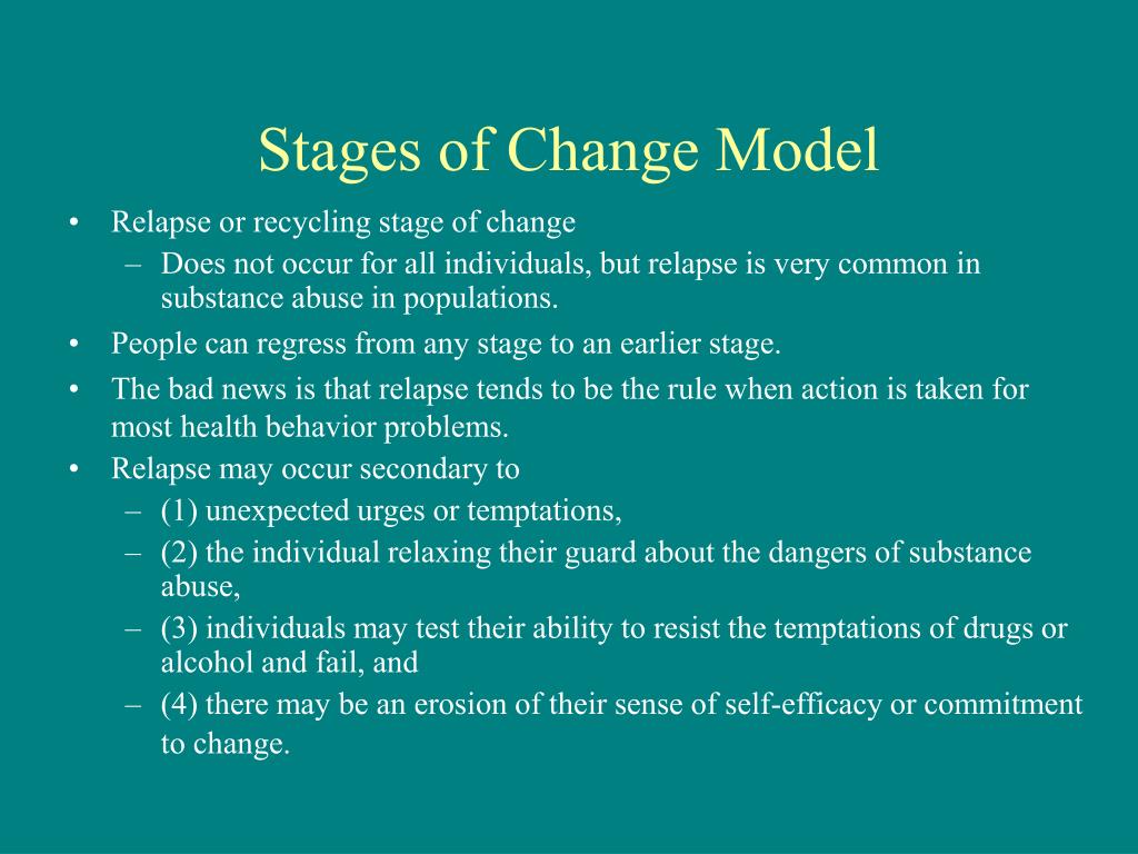 Stages Of Change Model Substance Abuse Stages Of Change Model Substance Abuse