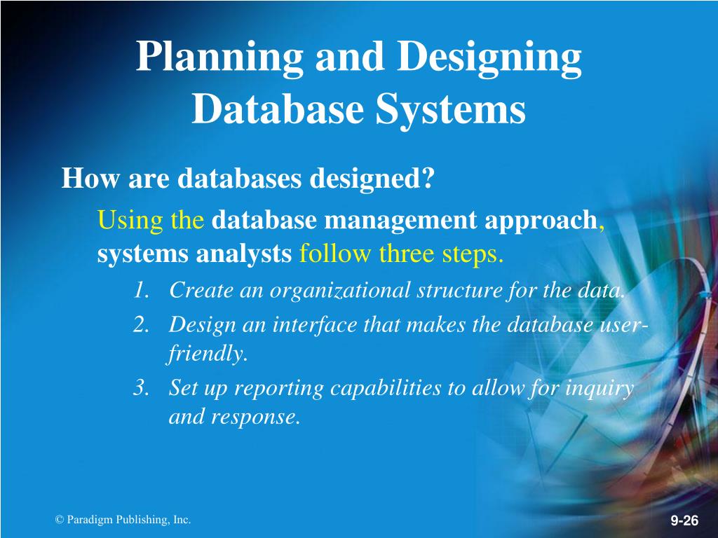PPT - Chapter 9 Database Information and Management PowerPoint Presentation - ID:1132431