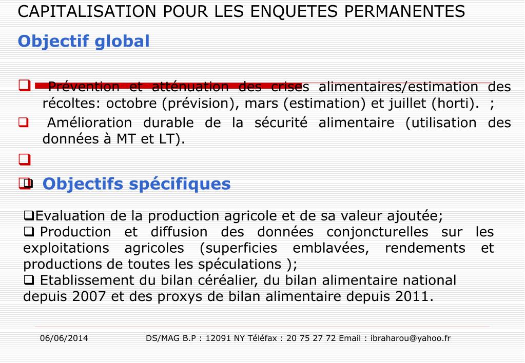PPT - REPUBLIQUE DU NIGER FRATERNITE – TRAVAIL – PROGRES MINISTERE DE L ...