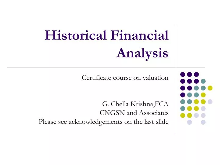 PPT - Historical Financial Analysis PowerPoint Presentation, free ...