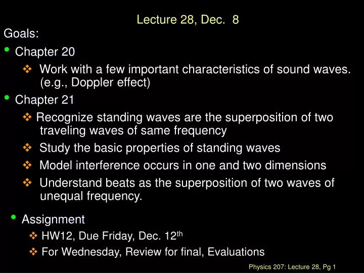 PPT - Lecture 28, Dec. 8 PowerPoint Presentation, free download - ID ...