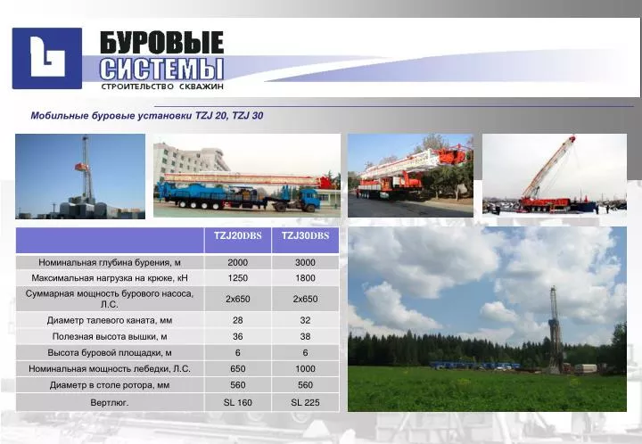 PPT - Мобильные буровые установки TZJ 20 , TZJ 30 PowerPoint ...