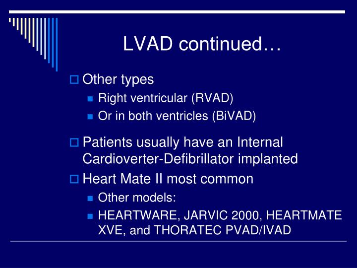 PPT - Left Ventricular Assist Devices “LVAD” PowerPoint Presentation ...
