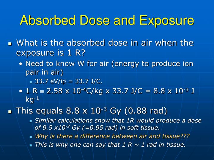 PPT - Radiation Dosimetry (Measurement of Absorbed Dose) PowerPoint ...