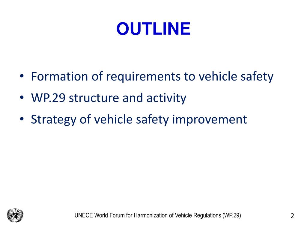 PPT - UNECE WORLD FORUM FOR HARMONIZATION OF VEHICLE REGULATIONS (WP.29 ...