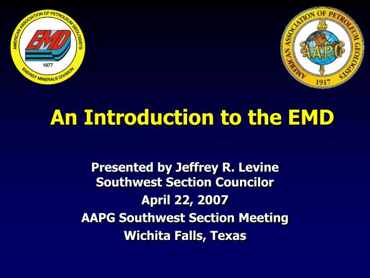 PPT - An Introduction to the EMD PowerPoint Presentation, free download ...