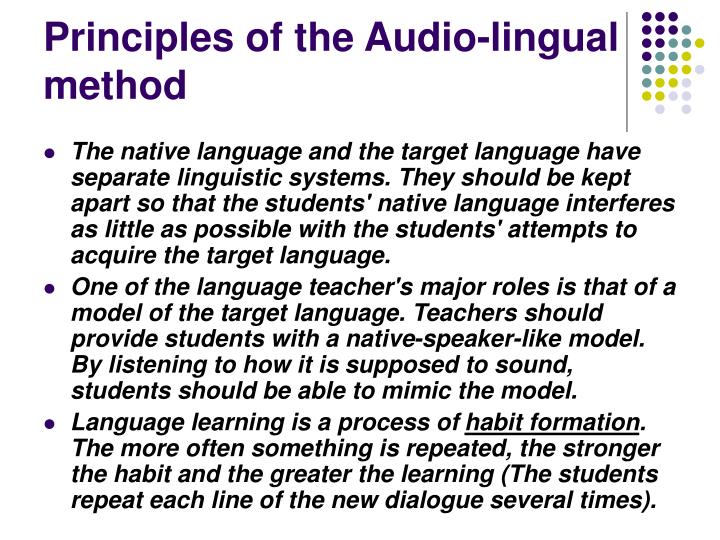 PPT - Audio - Lingual Method PowerPoint Presentation - ID:1137327