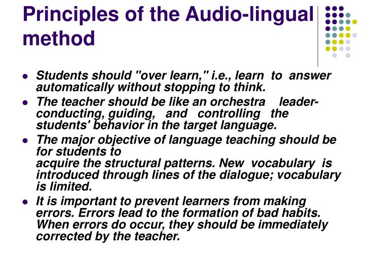 PPT - Audio - Lingual Method PowerPoint Presentation - ID:1137327