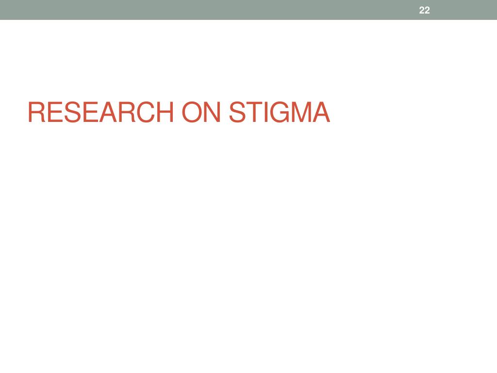 PPT - A Double Stigma: combined physical - mental illness ...