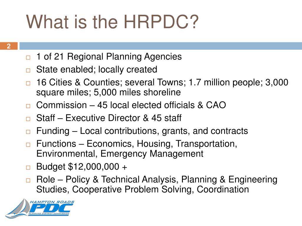 PPT - Regional Planning for Sea-Level Rise in Hampton Roads PowerPoint ...