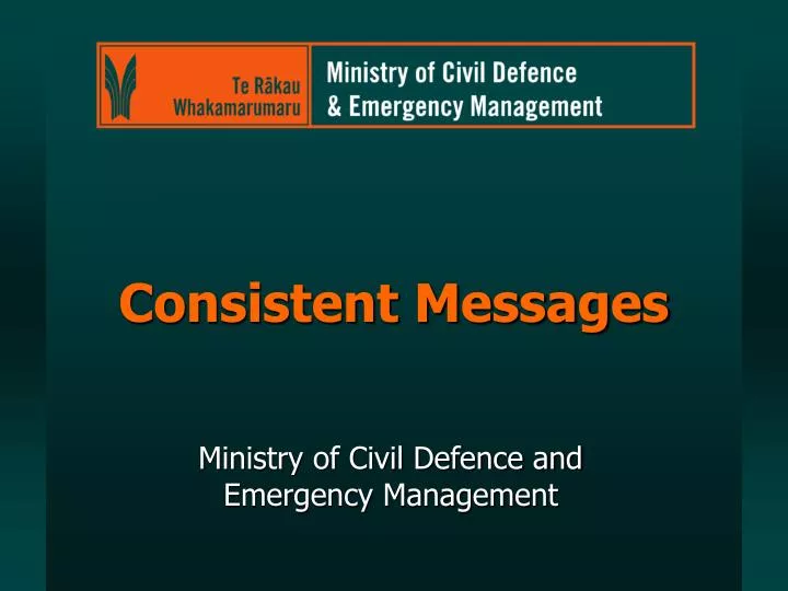 PPT - Consistent Messages PowerPoint Presentation, free download - ID ...